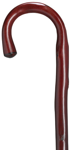 Burgundy Crook Handle Walking Cane